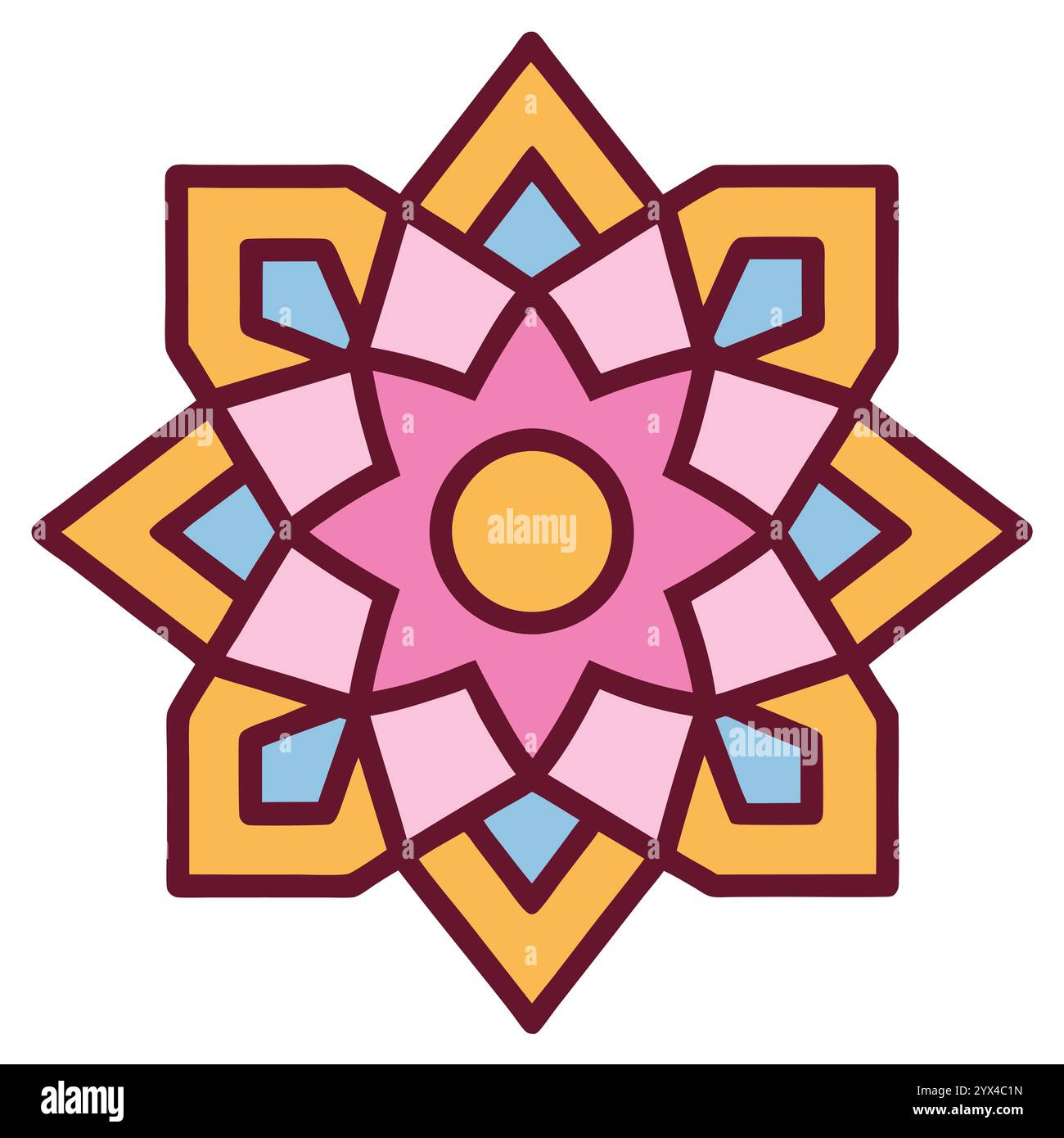 Elegant Islamic Geometric Pattern for Book Covers, Religious Designs ...