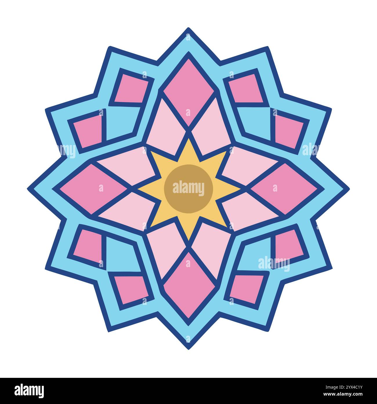 Elegant Islamic Geometric Pattern for Book Covers, Religious Designs ...