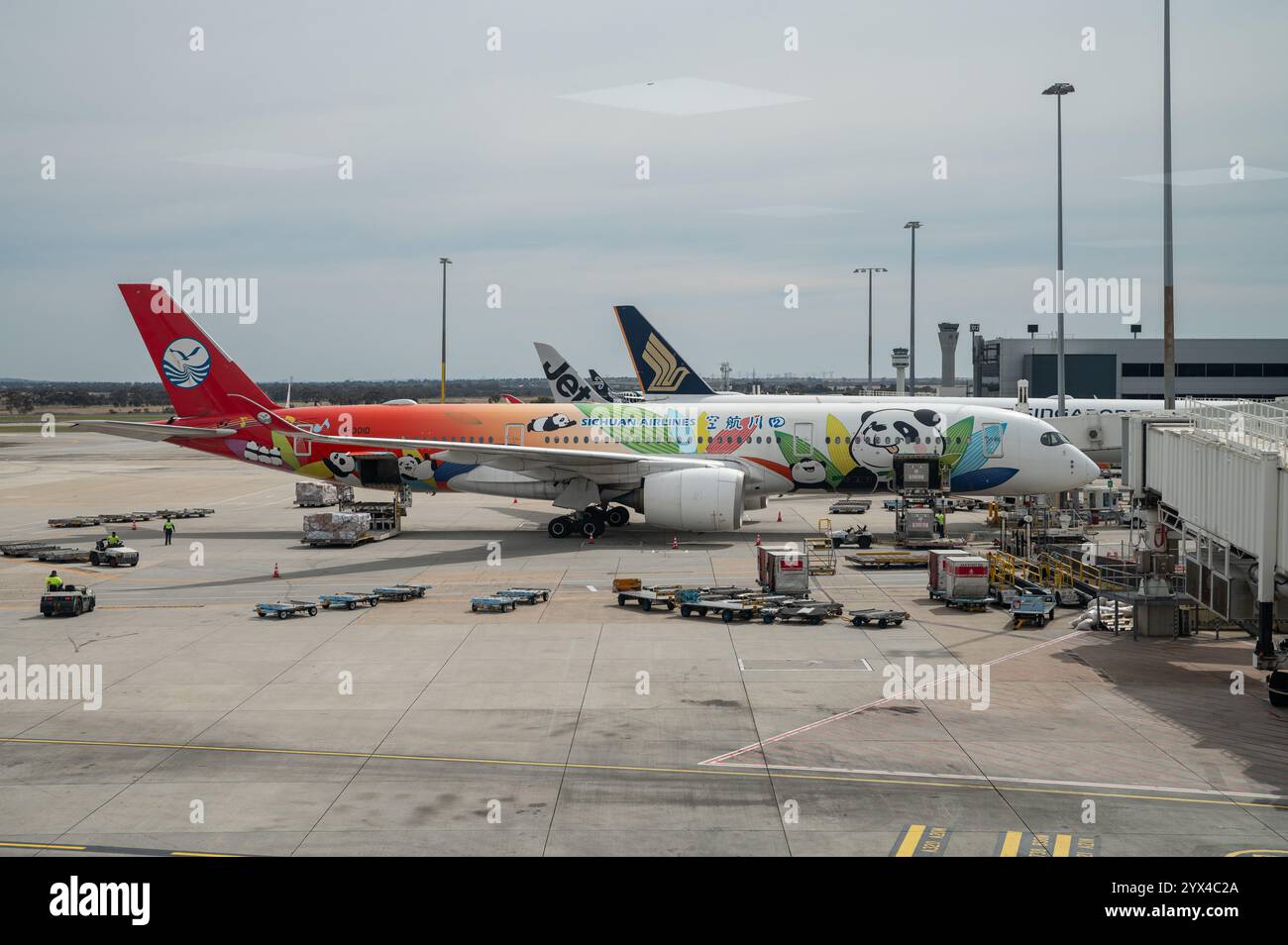 02.11.2024, Melbourne, Victoria, Australia - An Airbus A350-900 ...