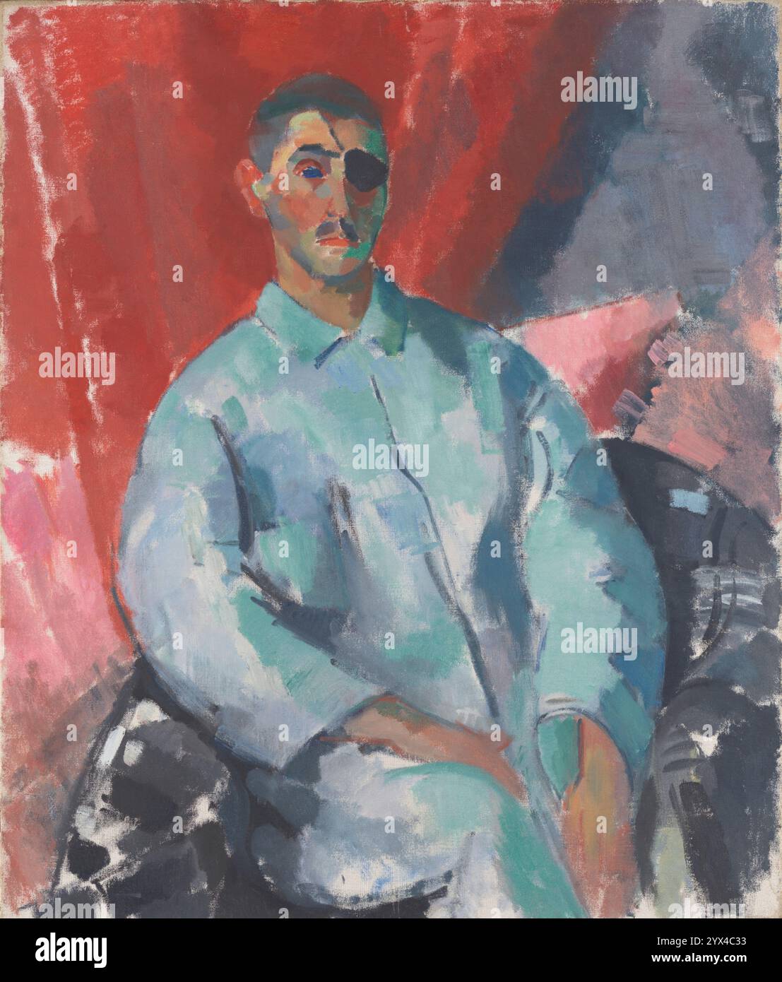 Self Portrait with Black Eye Patch, 1915 Stock Photo - Alamy