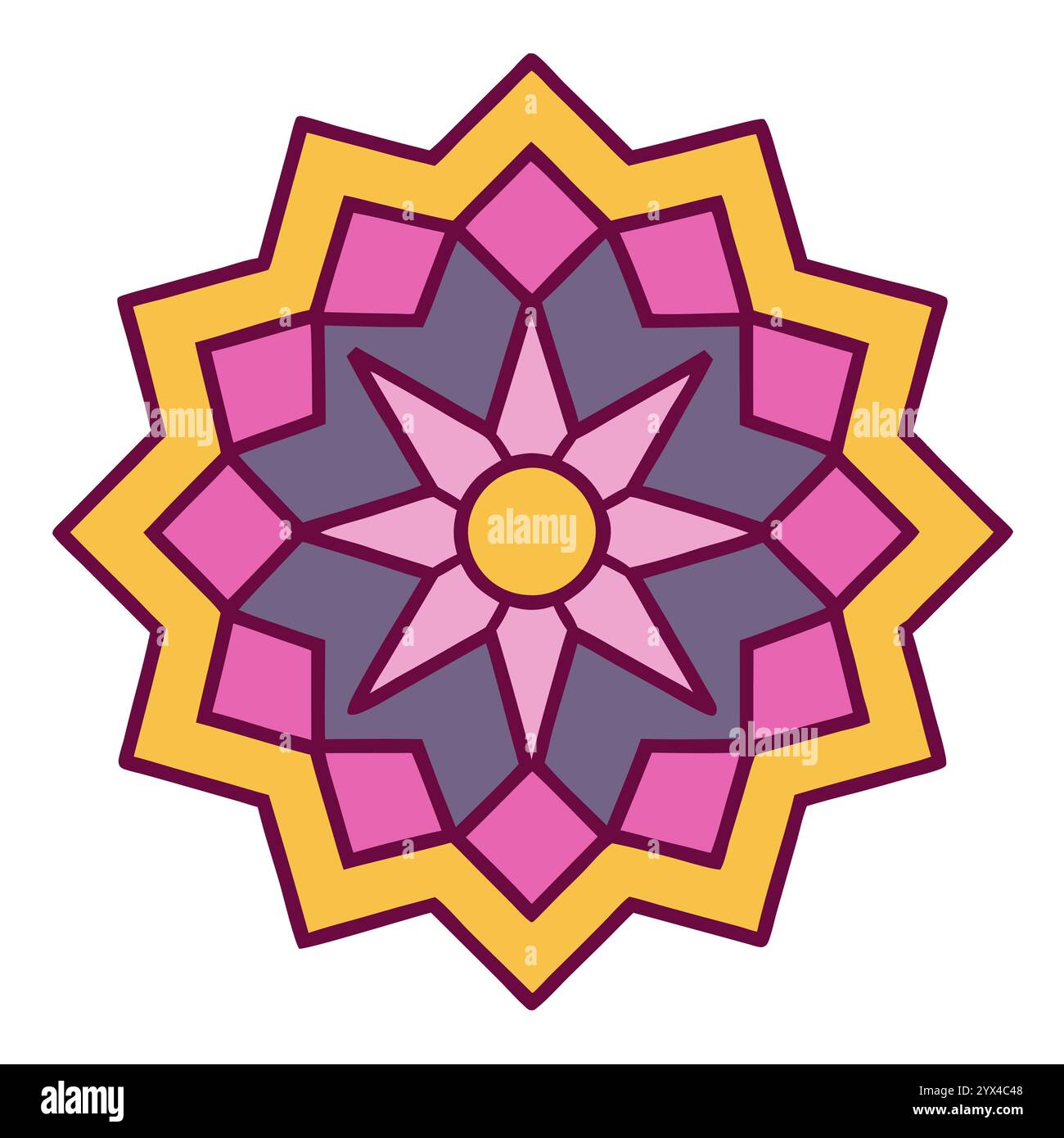 Elegant Islamic Geometric Pattern for Book Covers, Religious Designs ...