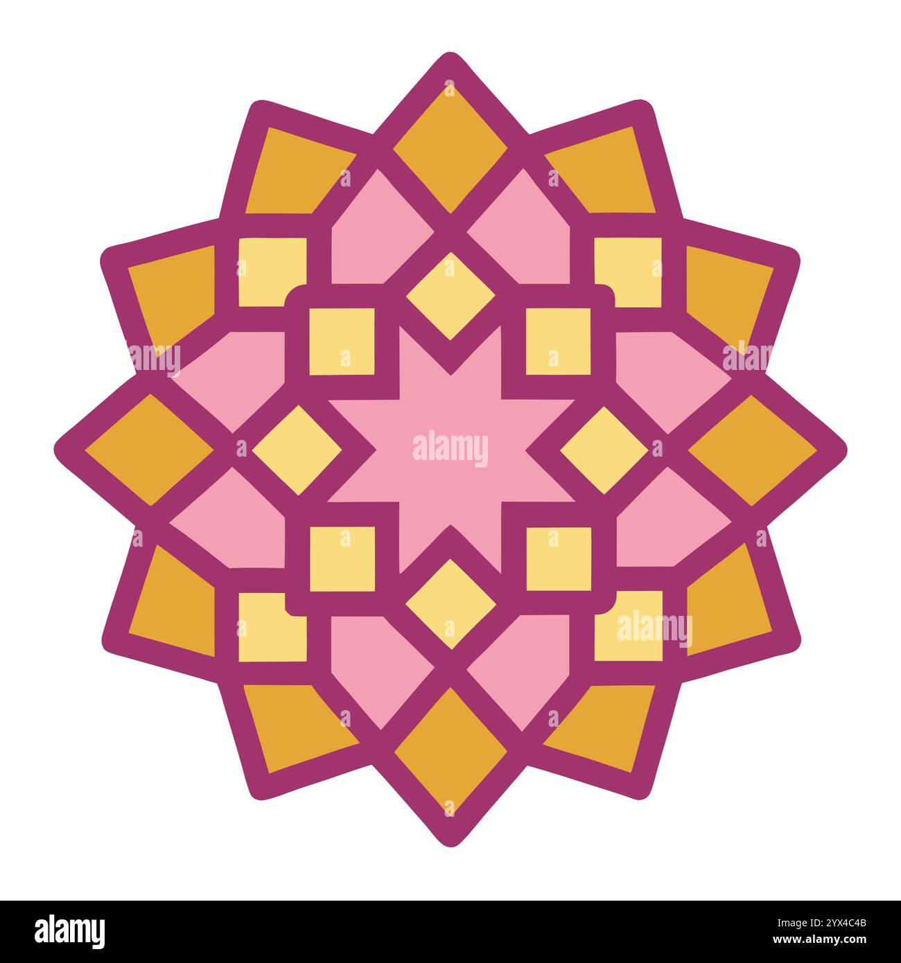Elegant Islamic Geometric Pattern for Book Covers, Religious Designs ...