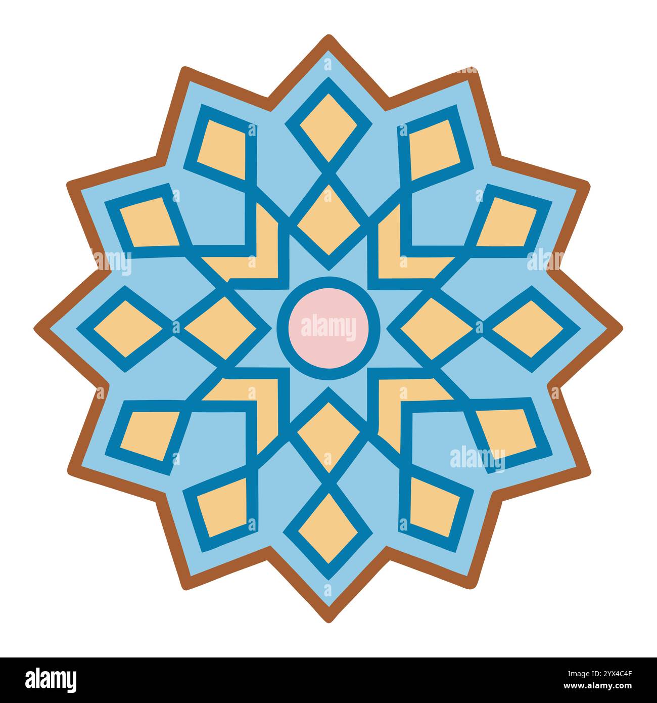 Elegant Islamic Geometric Pattern for Book Covers, Religious Designs ...