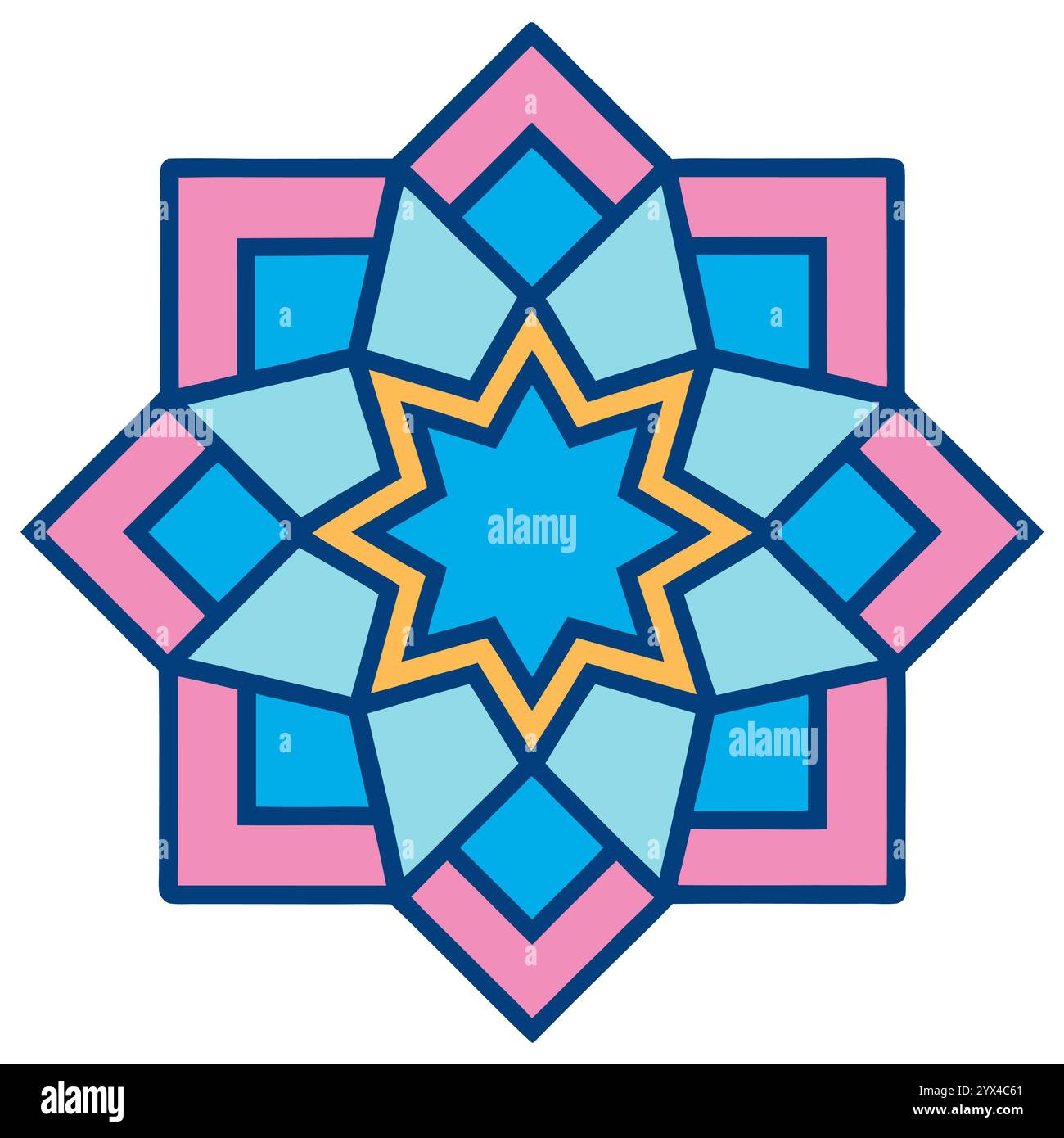Elegant Islamic Geometric Pattern for Book Covers, Religious Designs ...