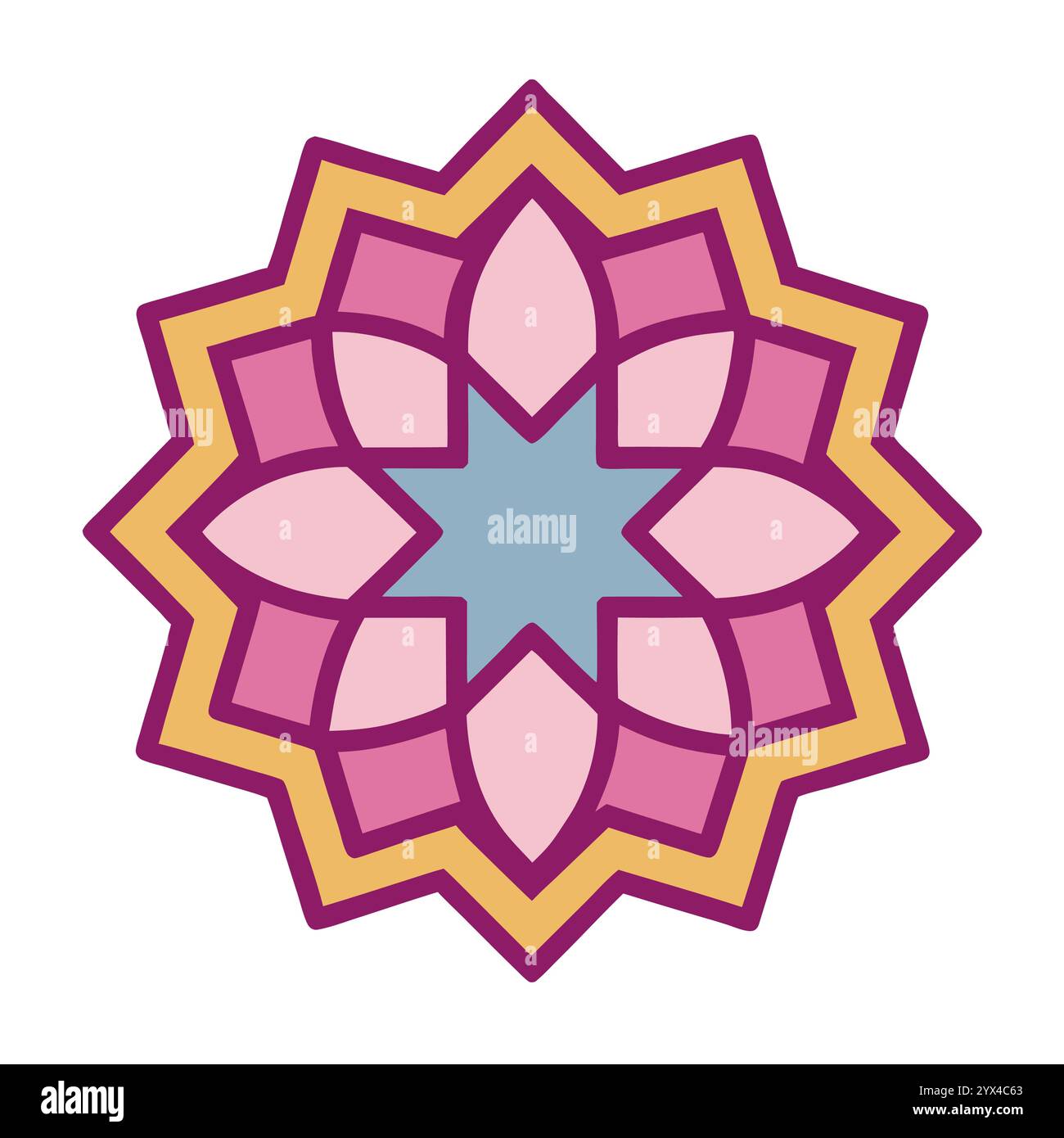 Elegant Islamic Geometric Pattern for Book Covers, Religious Designs ...