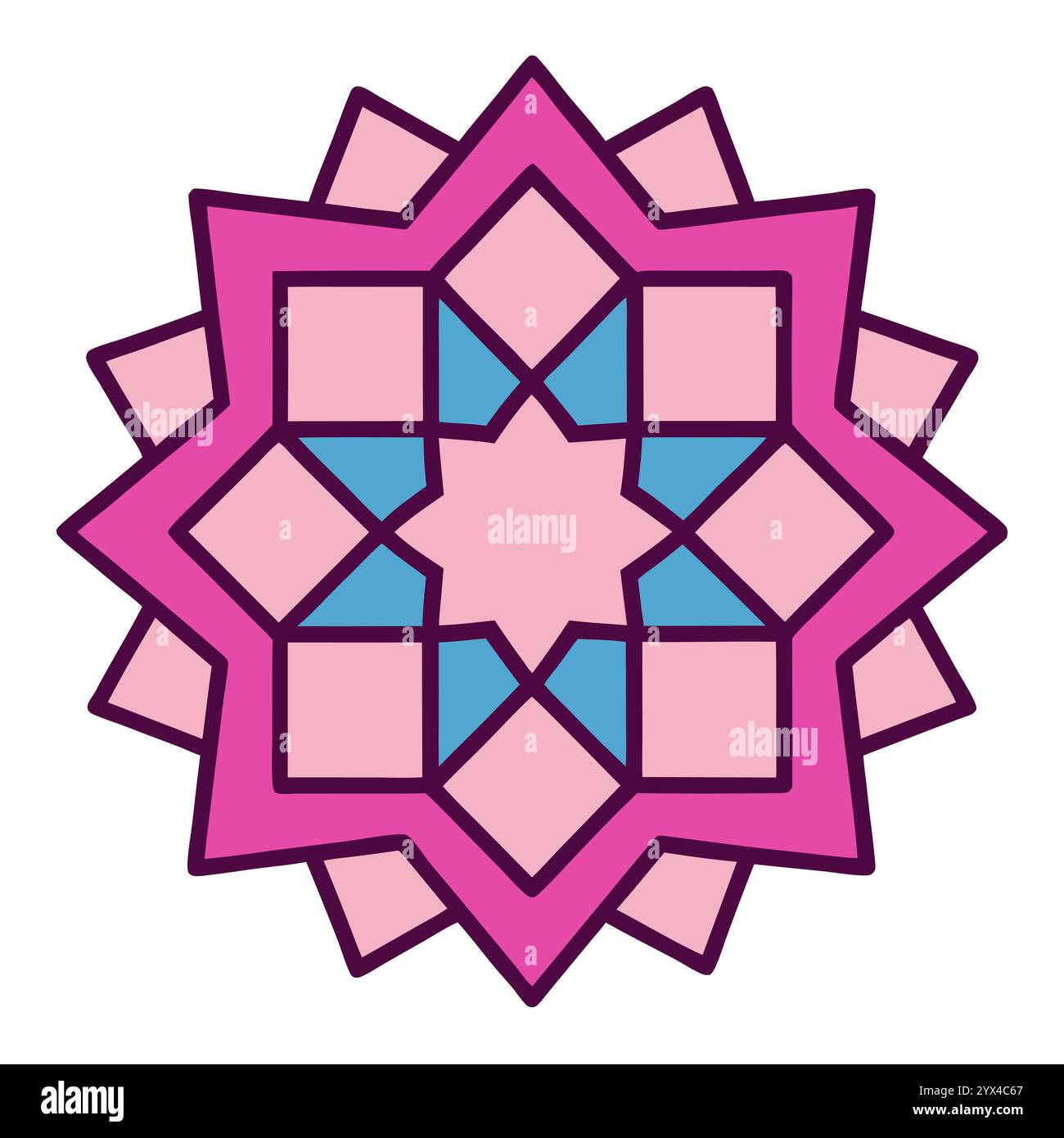 Elegant Islamic Geometric Pattern for Book Covers, Religious Designs ...