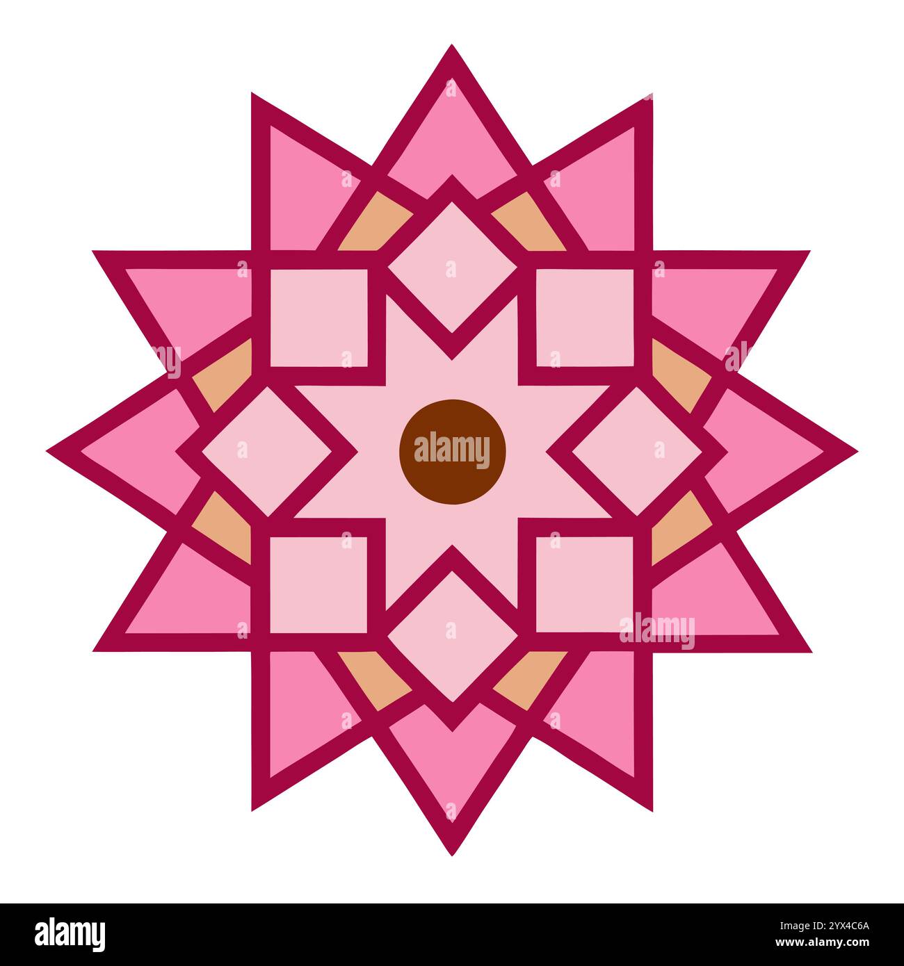 Elegant Islamic Geometric Pattern for Book Covers, Religious Designs ...