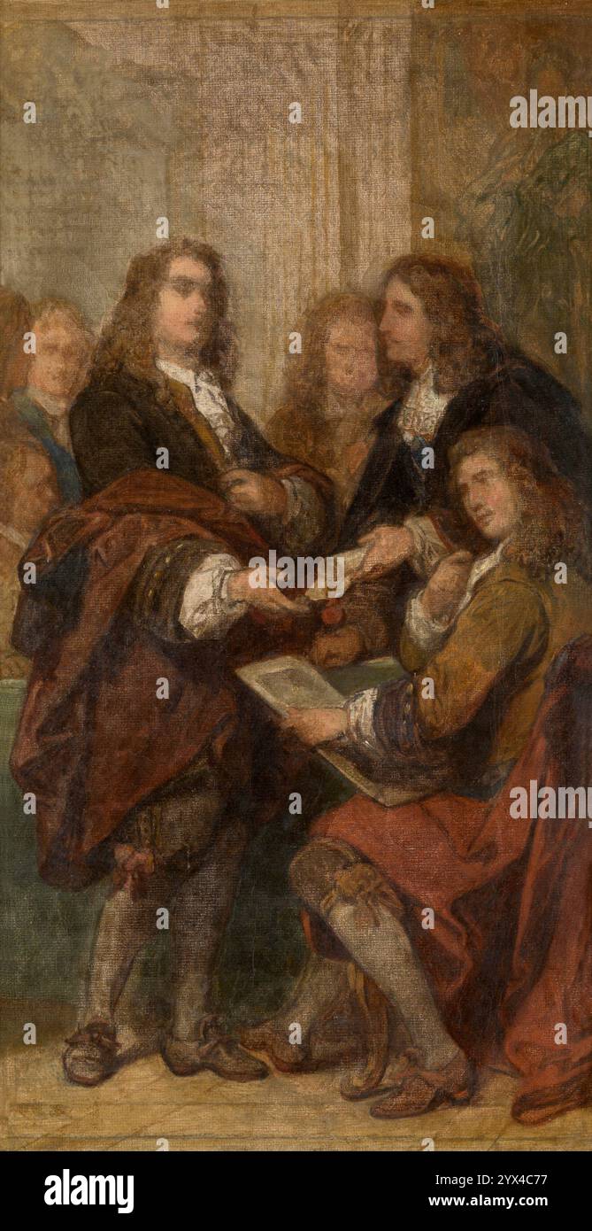 The Engraver Gerard Edelinck in Paris, (c1670s), c1860s Stock Photo - Alamy