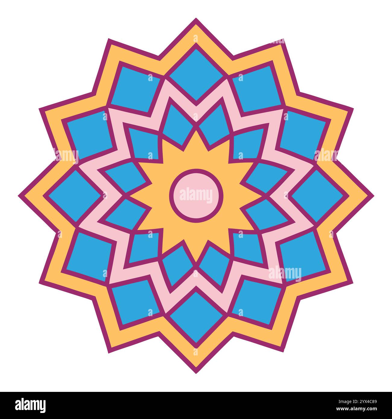 Elegant Islamic Geometric Pattern for Book Covers, Religious Designs ...