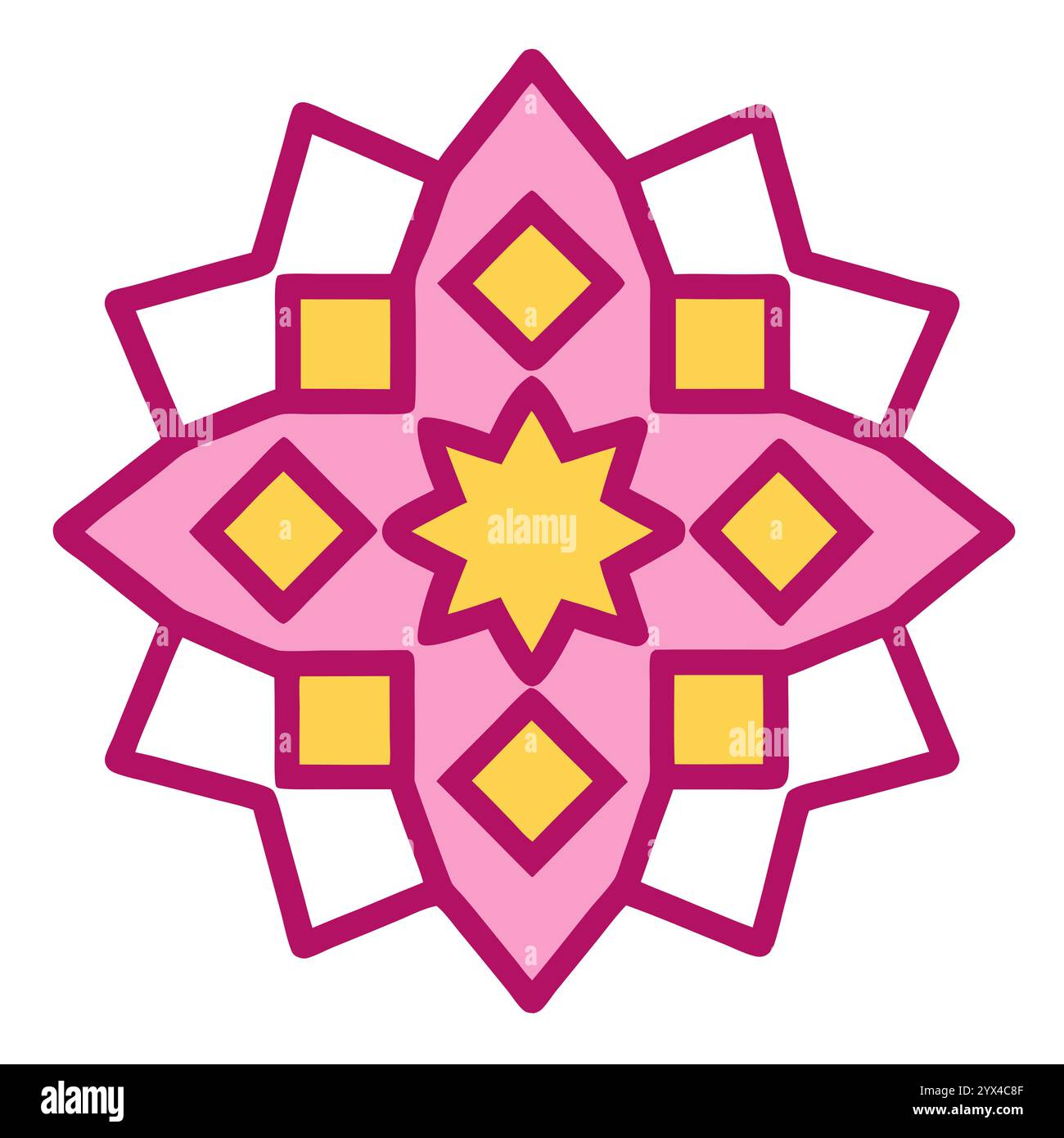 Elegant Islamic Geometric Pattern for Book Covers, Religious Designs ...
