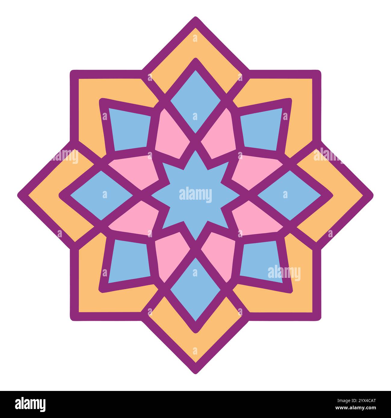 Elegant Islamic Geometric Pattern for Book Covers, Religious Designs ...