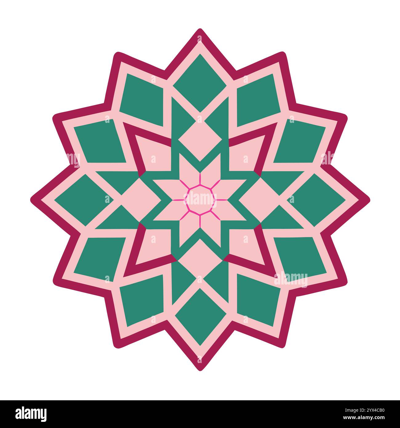 Elegant Islamic Geometric Pattern for Book Covers, Religious Designs ...
