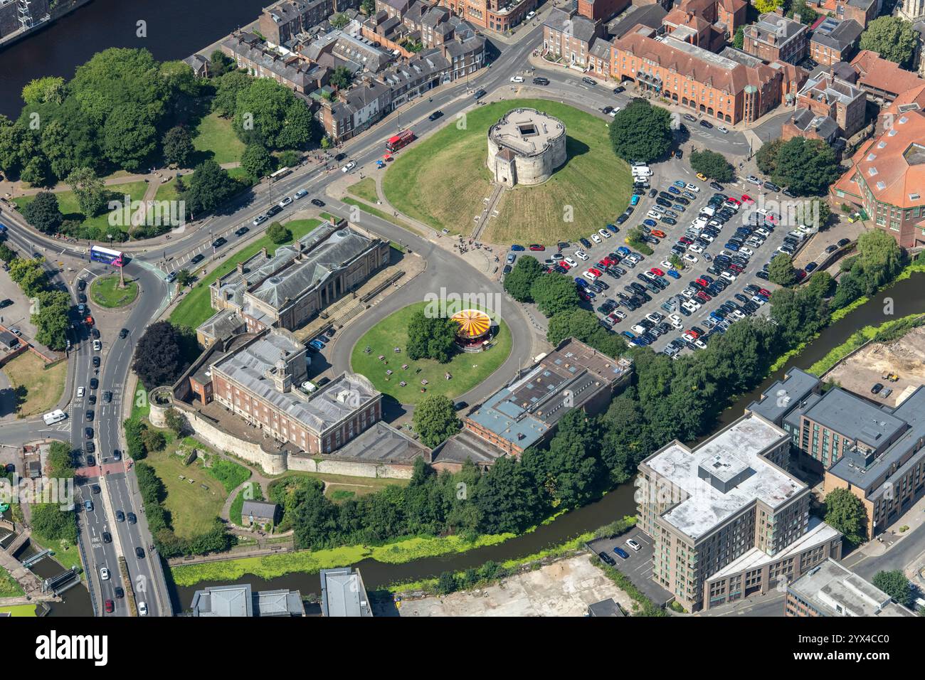 York Castle, The Castle Museum and Clifford's Tower, York, 2024 Stock ...