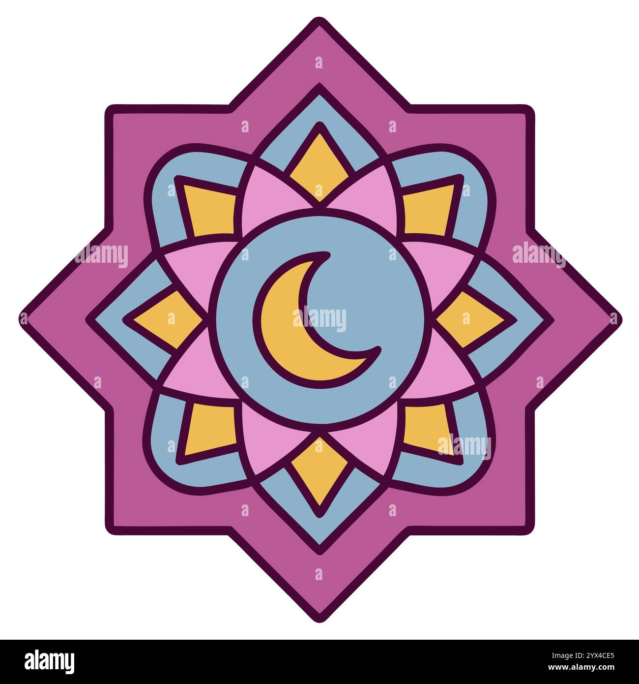 Elegant Islamic Geometric Pattern for Book Covers, Religious Designs ...