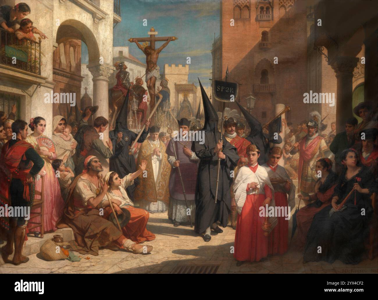 Good Friday Procession in Seville, 1885 Stock Photo - Alamy