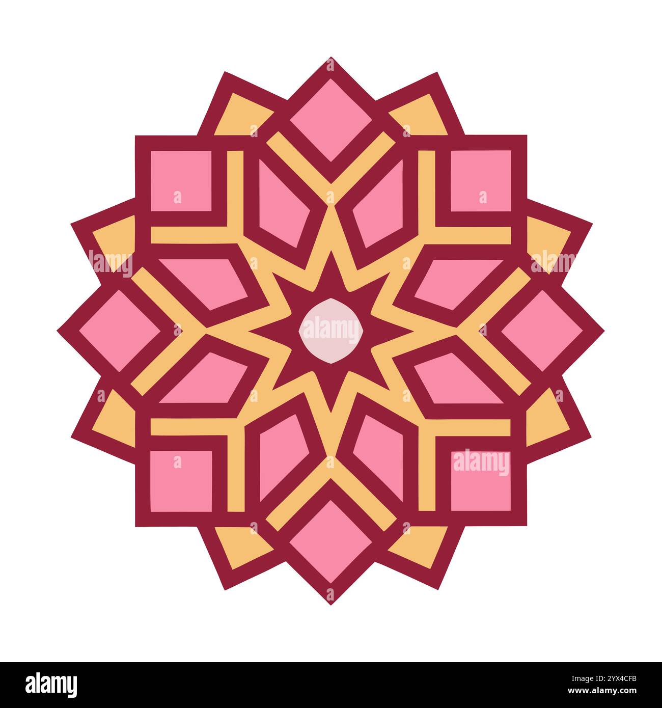 Elegant Islamic Geometric Pattern for Book Covers, Religious Designs ...