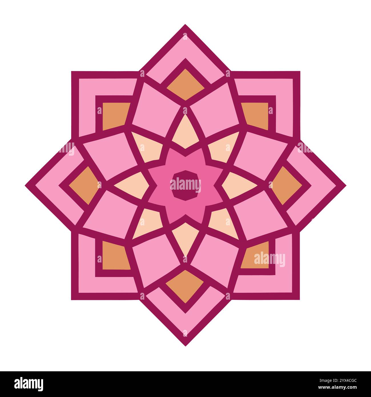 Elegant Islamic Geometric Pattern for Book Covers, Religious Designs ...