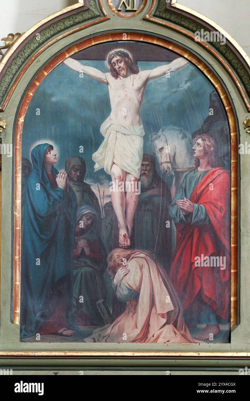 12th Stations of the Cross, Jesus dies on the cross, parish church ...