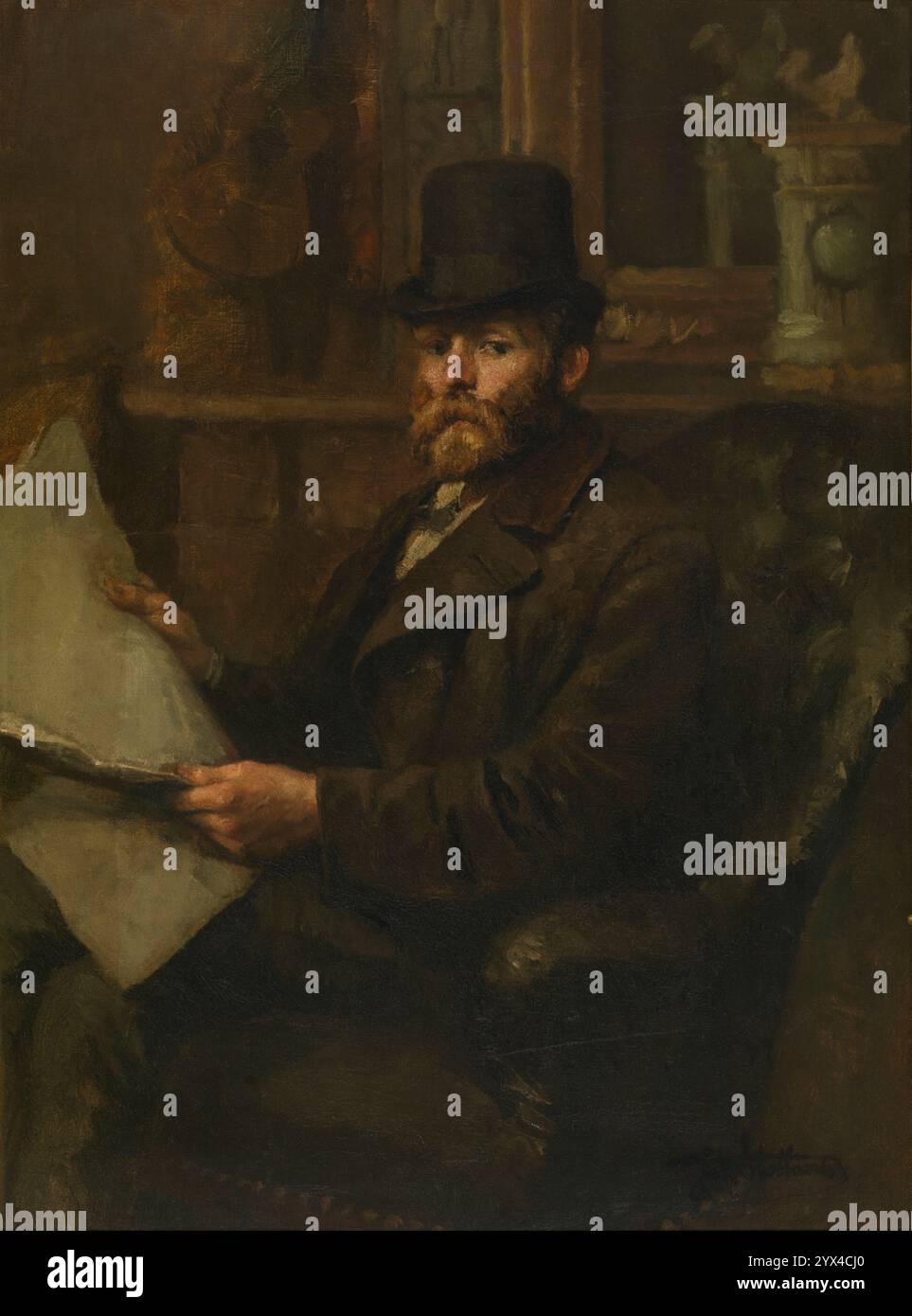 The Sculptor Robert Fabri, c1890s Stock Photo - Alamy