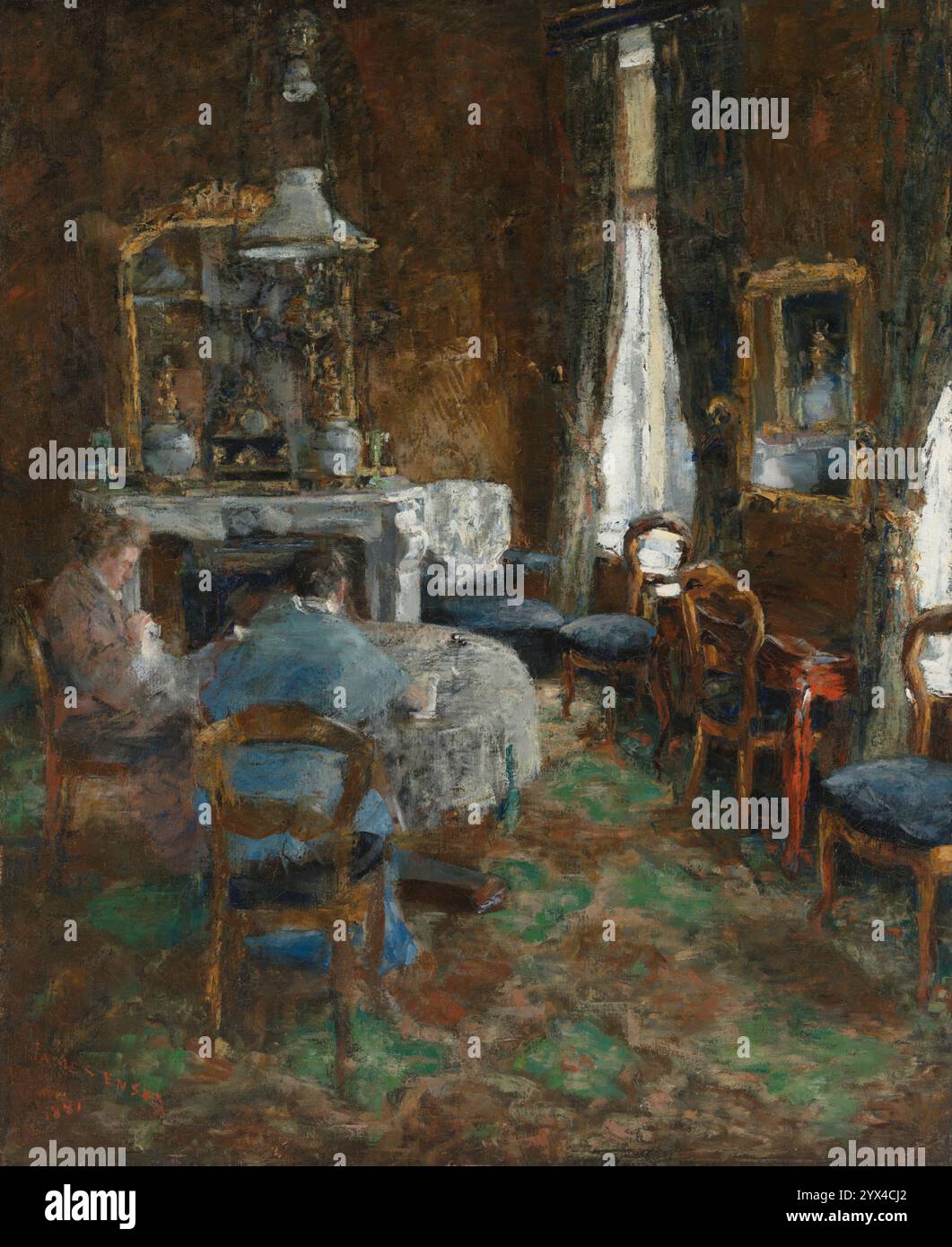 The Bourgeois Salon, 1881 Stock Photo - Alamy