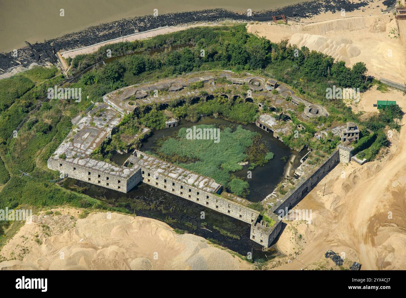 Cliffe Fort, constructed in the 1860s as part of the River Thames ...
