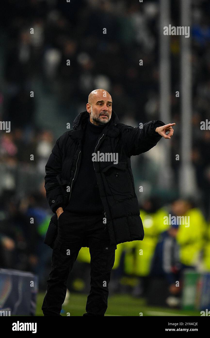 Manchester City’s head coach Pep Guardiola during the UEFA Champions ...