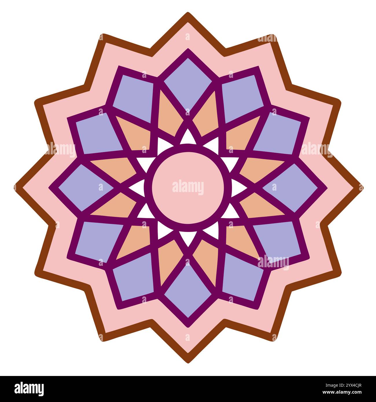 Elegant Islamic Geometric Pattern for Book Covers, Religious Designs ...