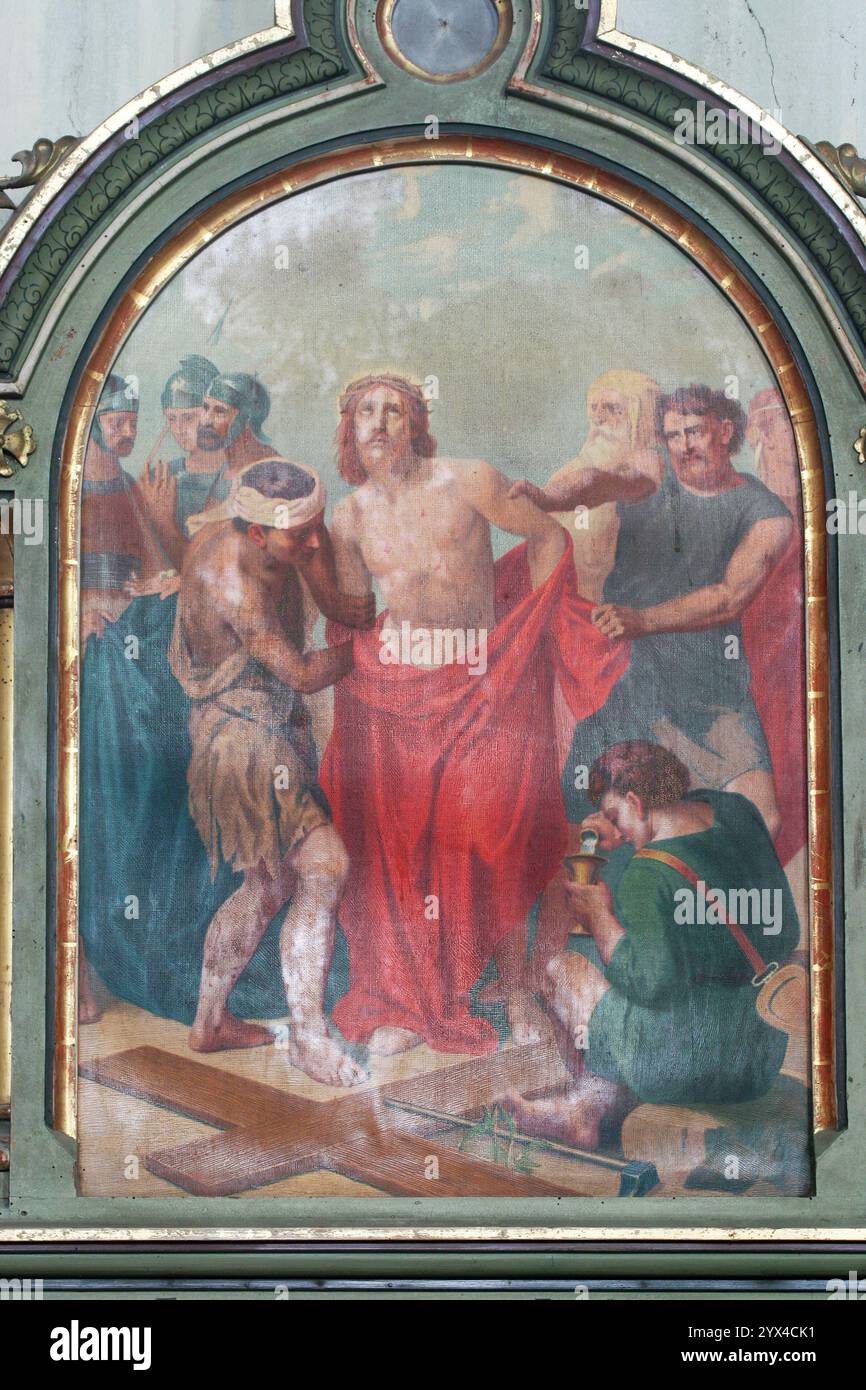 10th Stations of the Cross, Jesus is stripped of His garments, parish ...