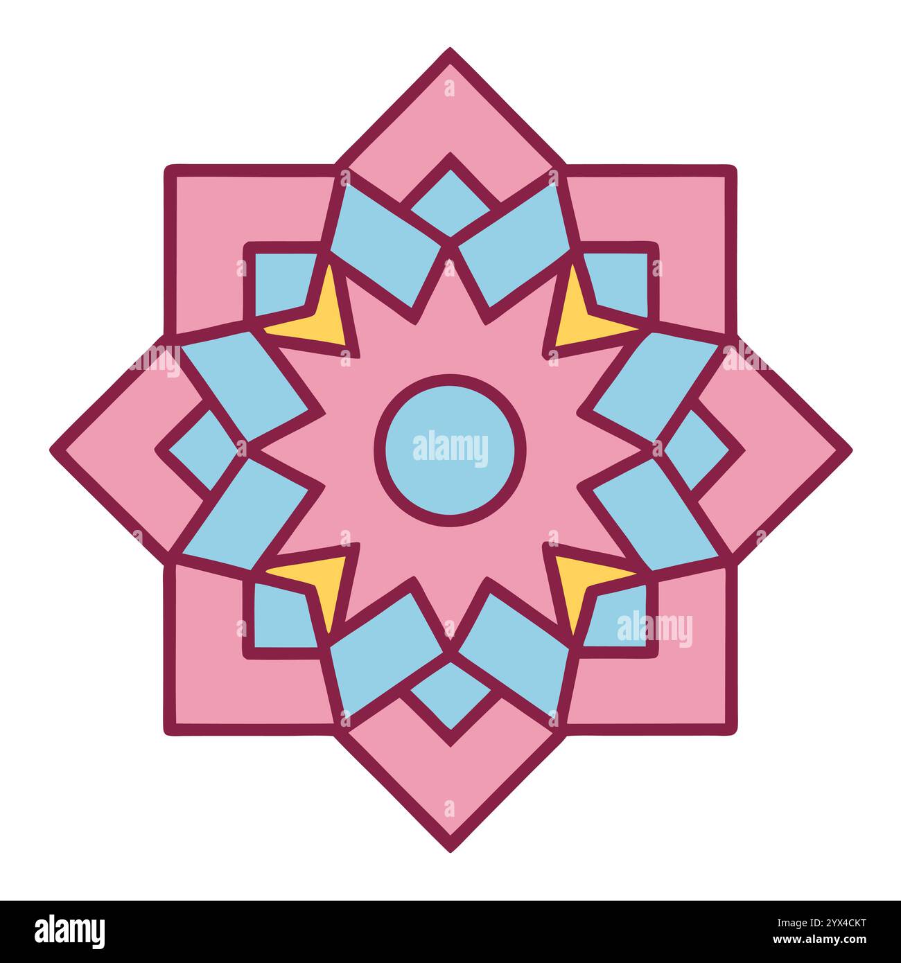 Elegant Islamic Geometric Pattern for Book Covers, Religious Designs ...