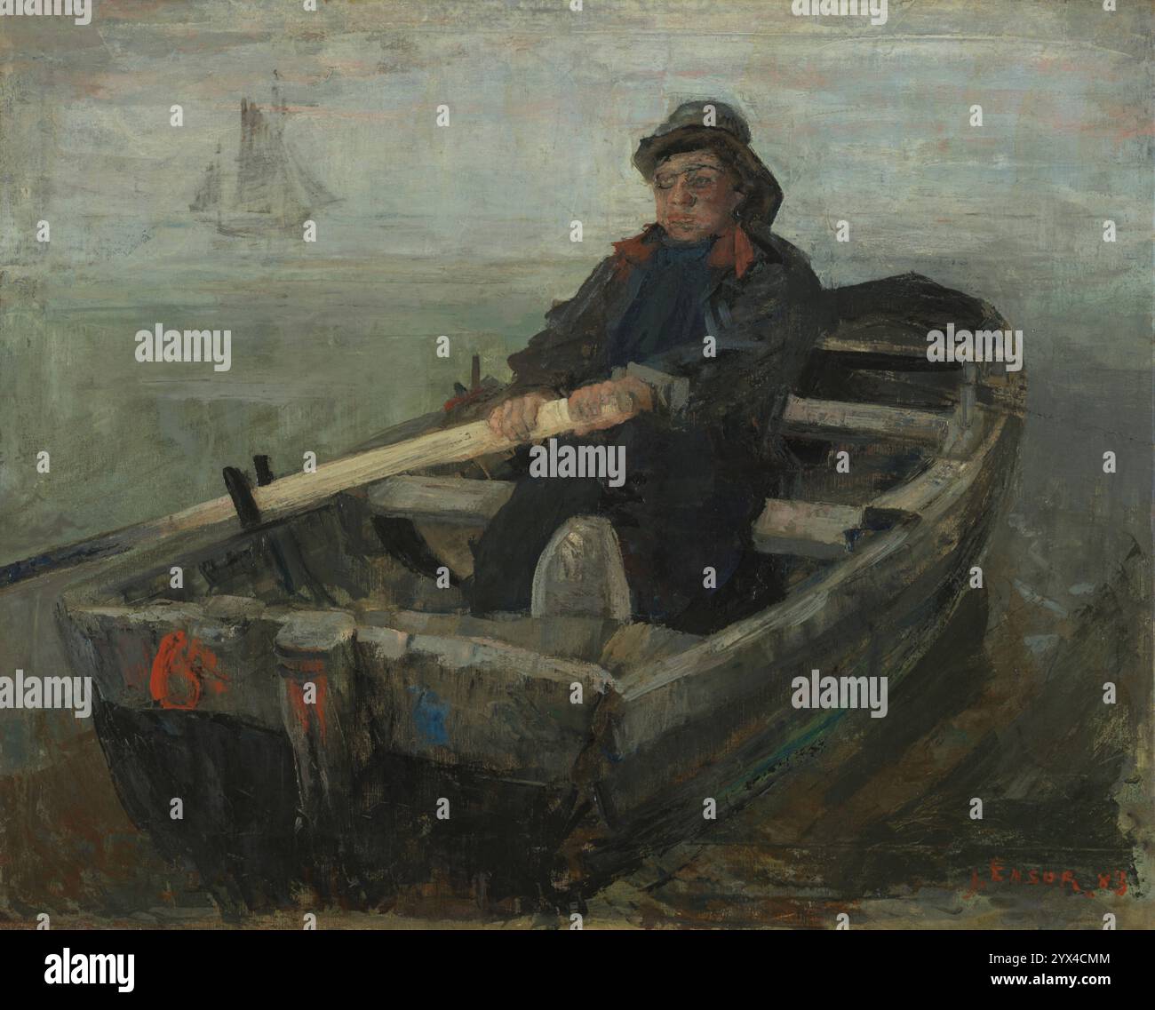 The Rower, 1883 Stock Photo - Alamy