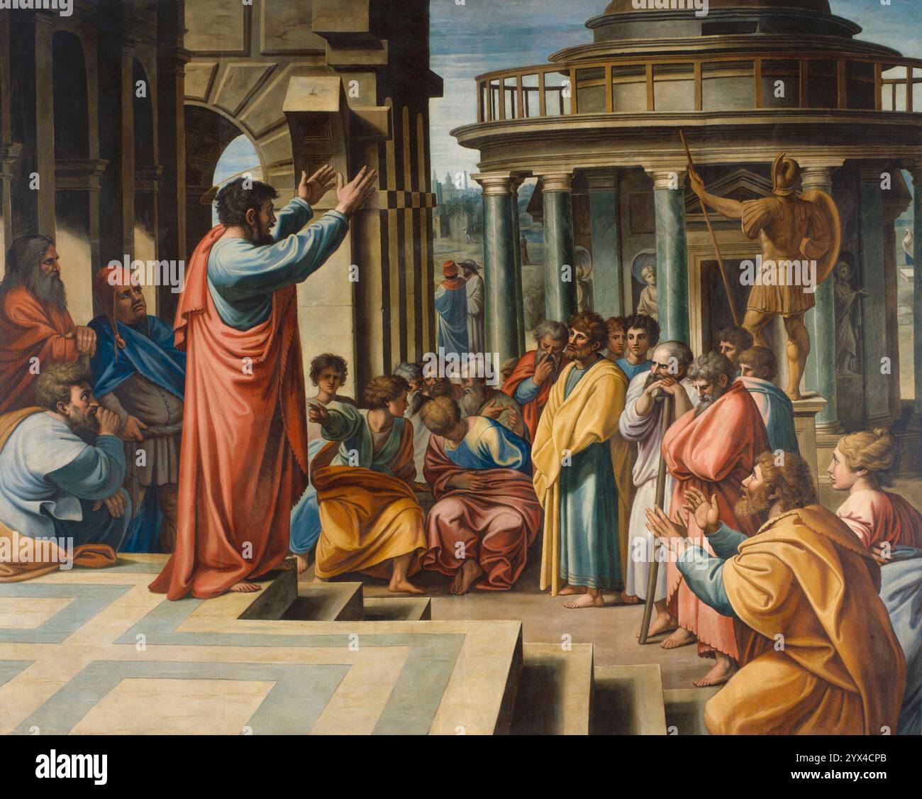 Paul preaching in the Areopagus, 1729-31 Stock Photo - Alamy