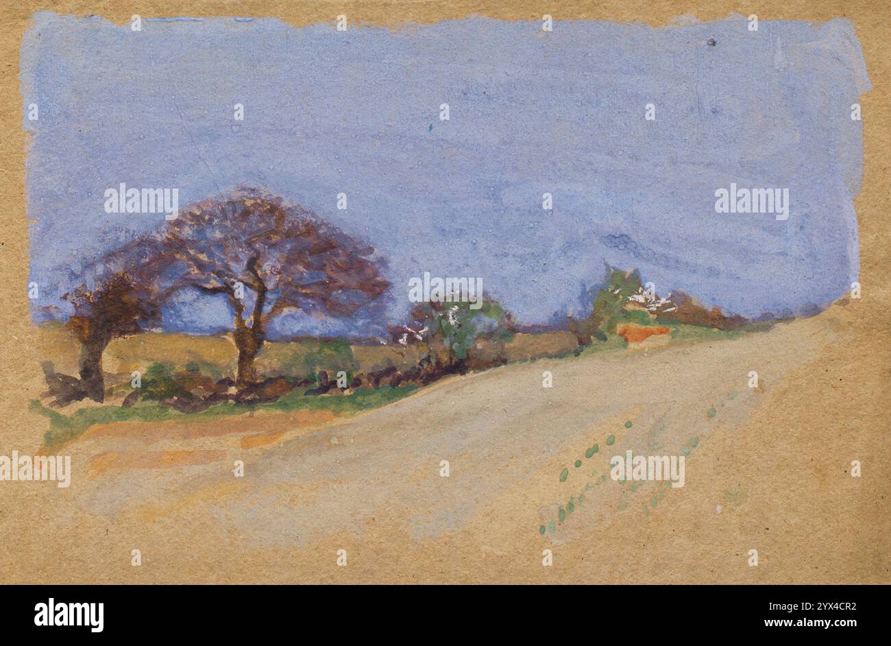 Landscape study, arable fields, c1875-1944 Stock Photo - Alamy