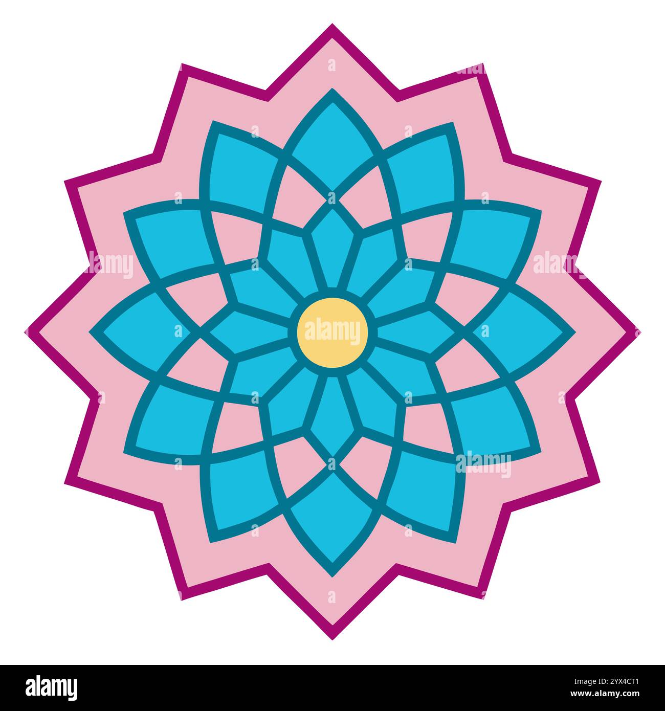 Elegant Islamic Geometric Pattern for Book Covers, Religious Designs ...