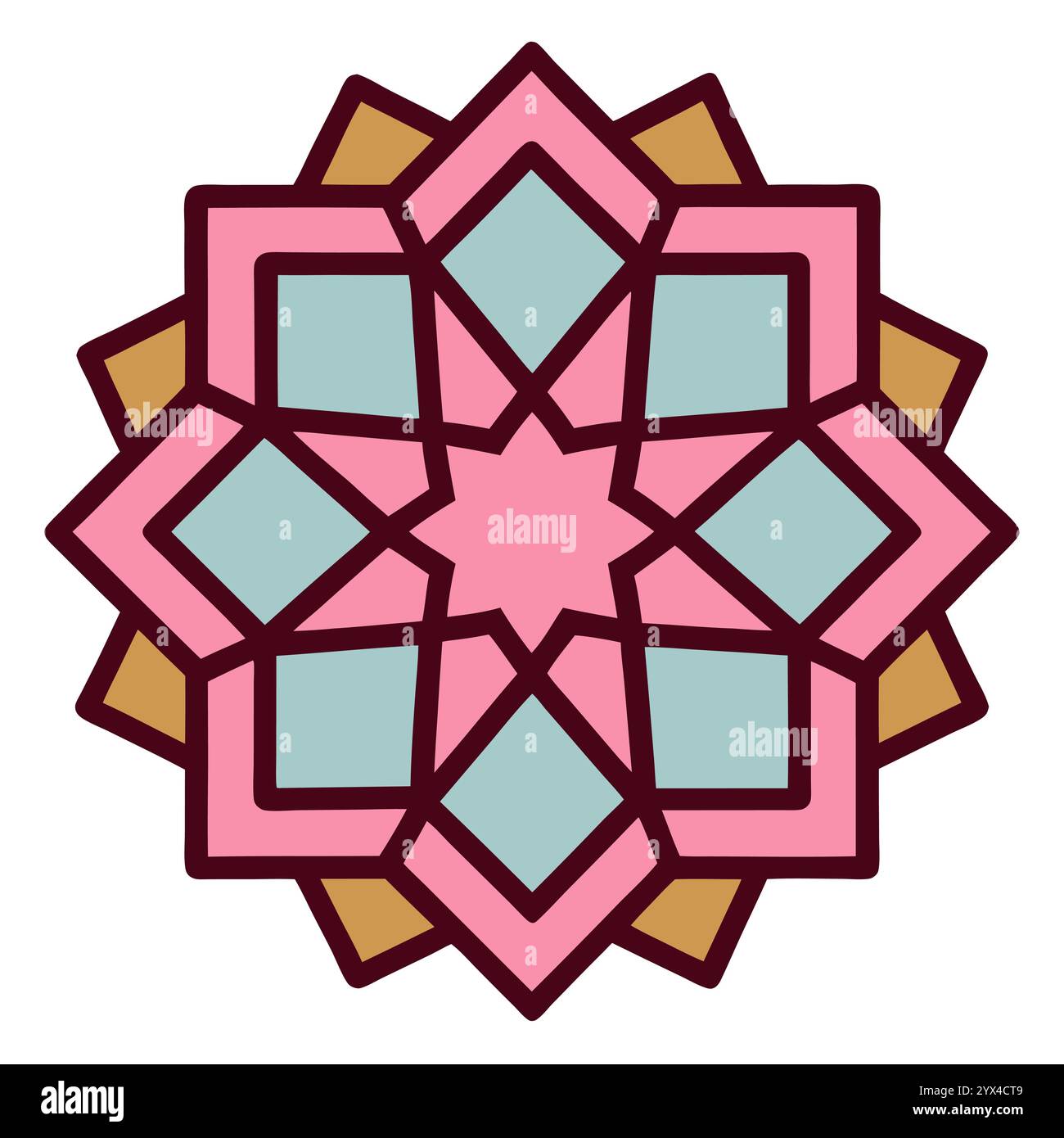 Elegant Islamic Geometric Pattern for Book Covers, Religious Designs ...