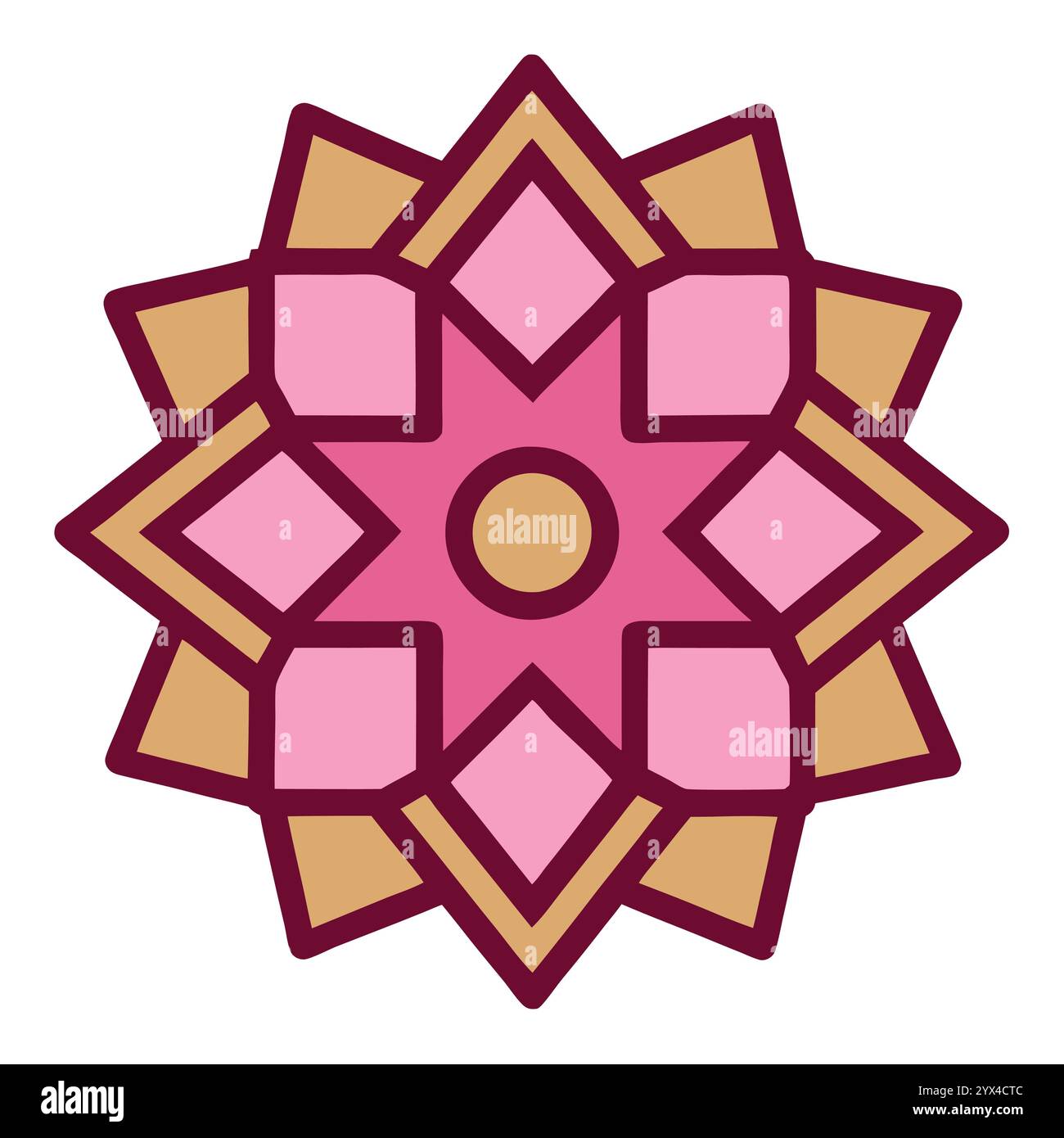 Elegant Islamic Geometric Pattern for Book Covers, Religious Designs ...