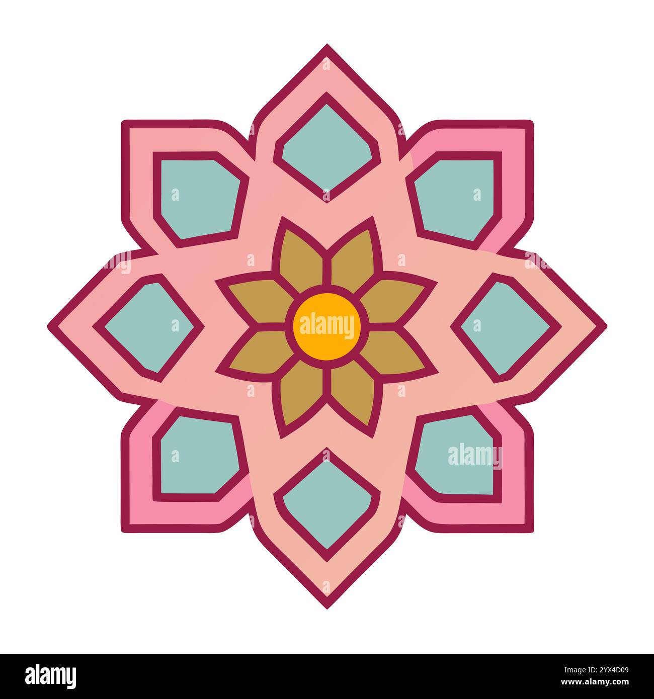 Elegant Islamic Geometric Pattern for Book Covers, Religious Designs ...
