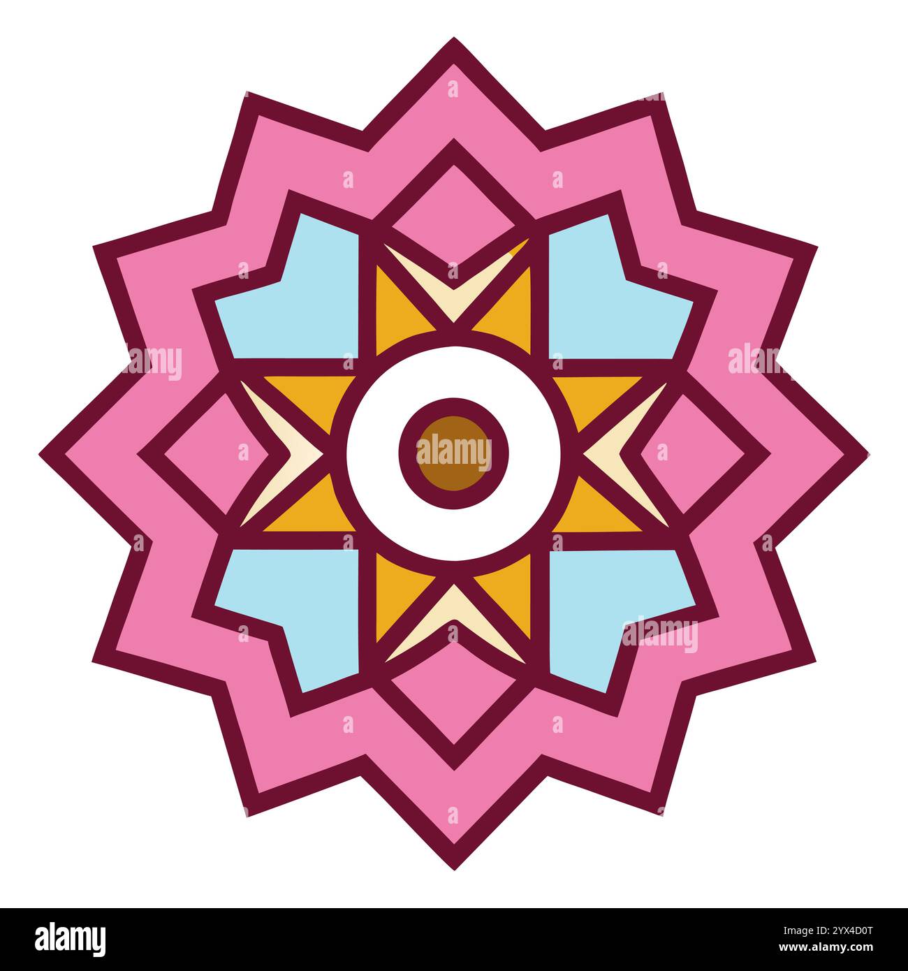 Elegant Islamic Geometric Pattern for Book Covers, Religious Designs ...