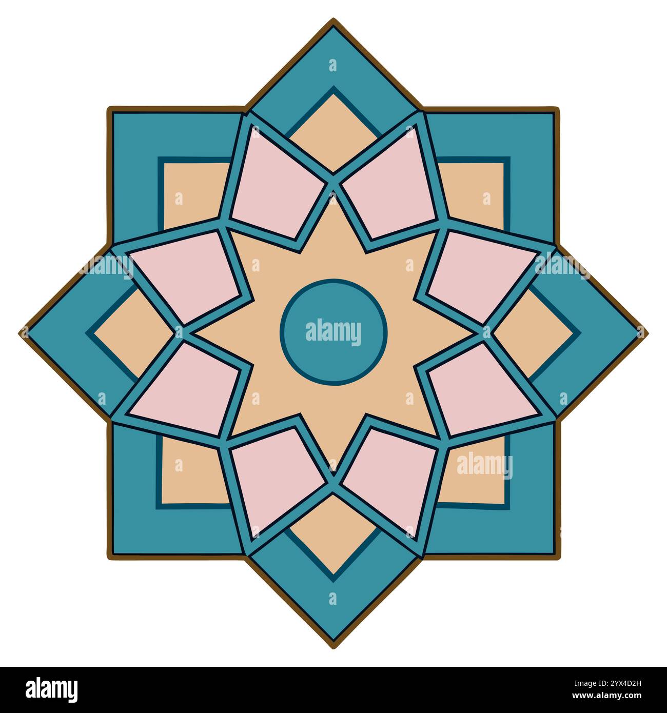 Elegant Islamic Geometric Pattern for Book Covers, Religious Designs ...