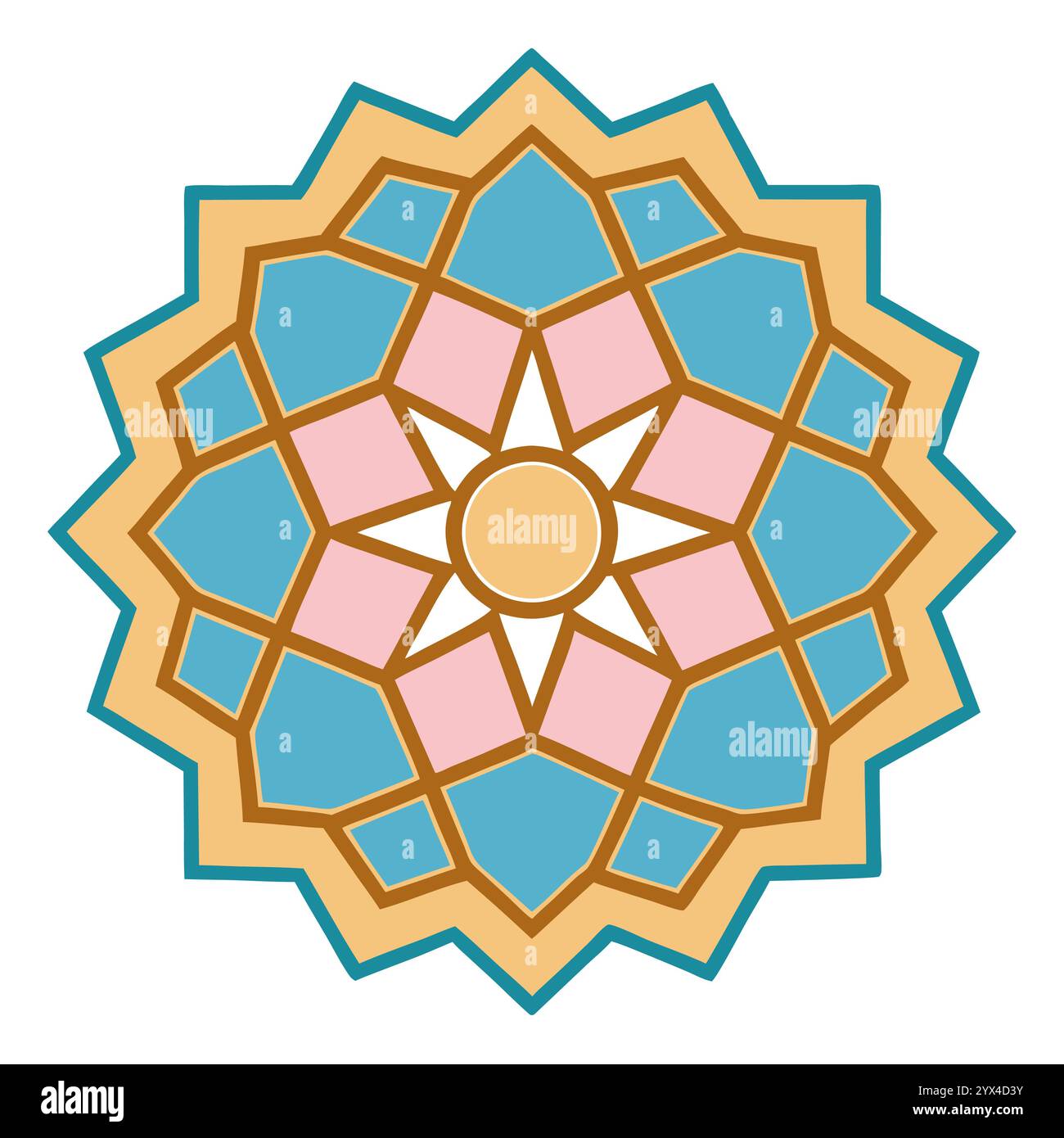 Elegant Islamic Geometric Pattern for Book Covers, Religious Designs ...
