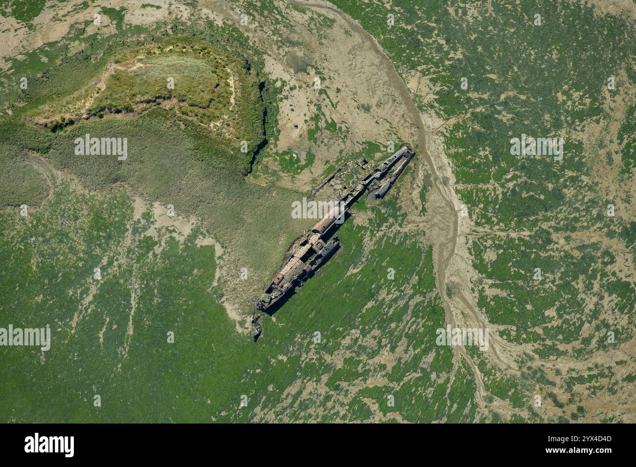 The remains of a surrendered First World War German submarine in Stoke ...