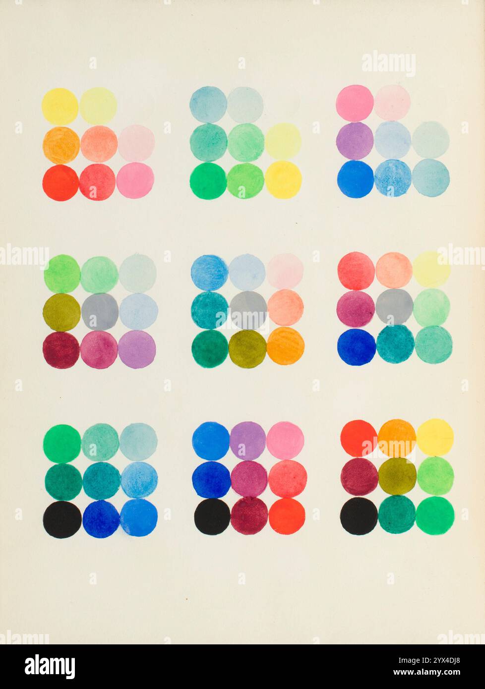 Coloured Plate representing sections at right angles with the primary ...