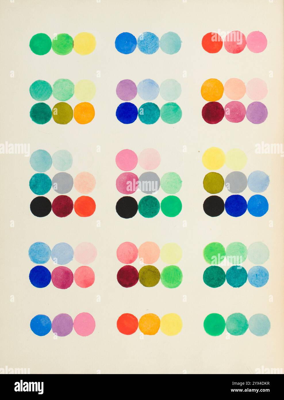 Coloured Plate representing sections at right angles with the secondary ...