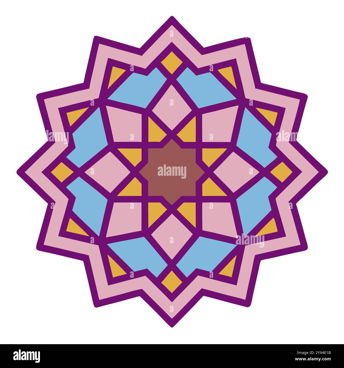 Elegant Islamic Geometric Pattern for Book Covers, Religious Designs ...