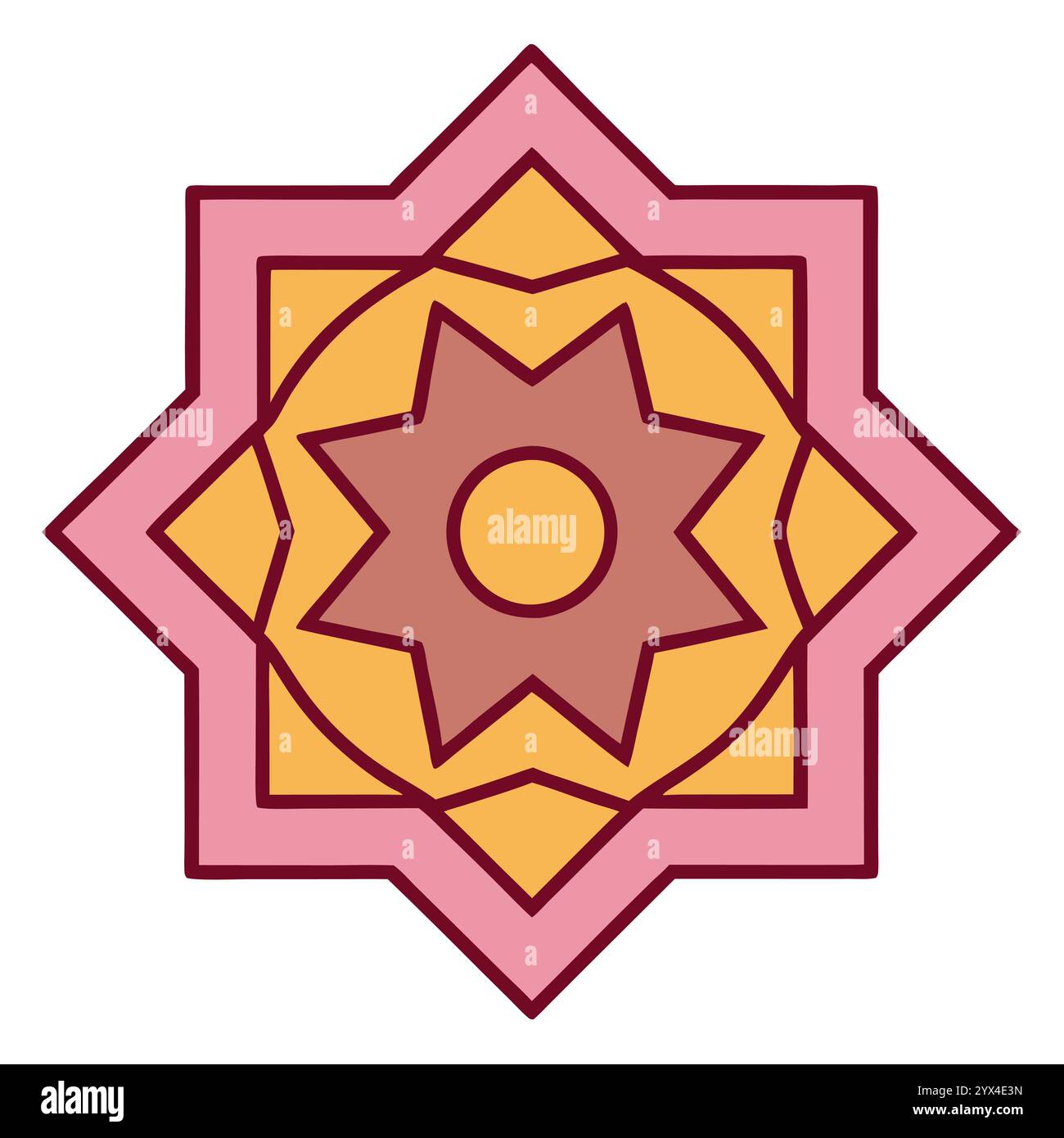Elegant Islamic Geometric Pattern for Book Covers, Religious Designs ...
