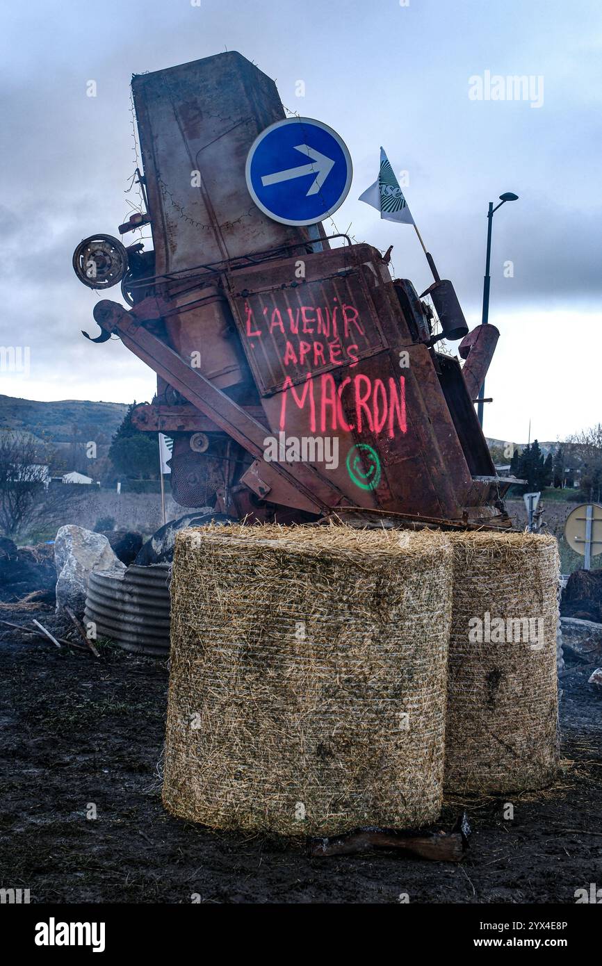 A new "fire of anger" was ignited on the A61 motorway roundabout, and a ...