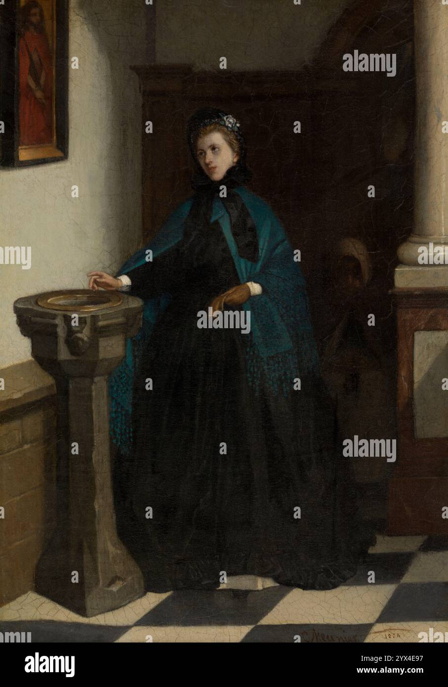 Holy-Water Font, 1854 Stock Photo - Alamy