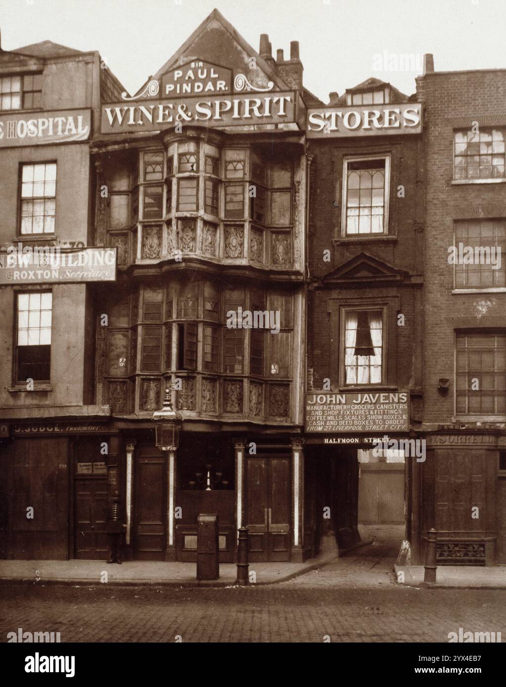 The Sir Paul Pindar, Bishopsgate Street, c1878. In the 18th century Sir ...