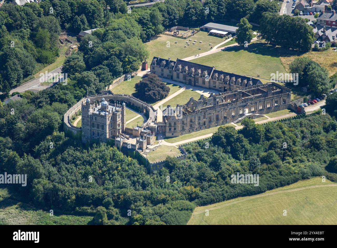 Bolsover Castle, a seventeenth century country house built over the ...