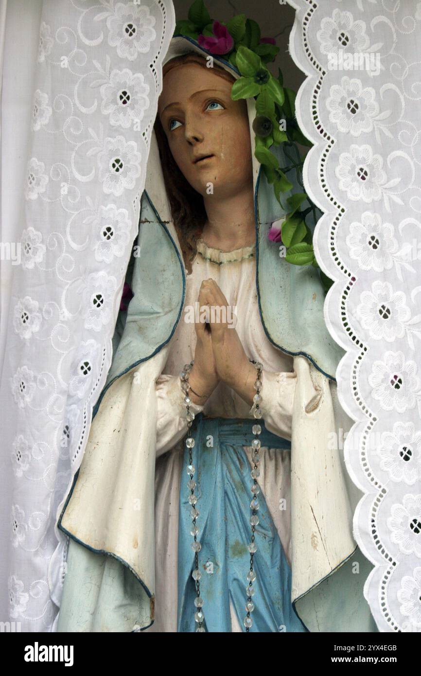 Our Lady of Lourdes, statue in the Chapel of Our Lady of Lourdes in ...