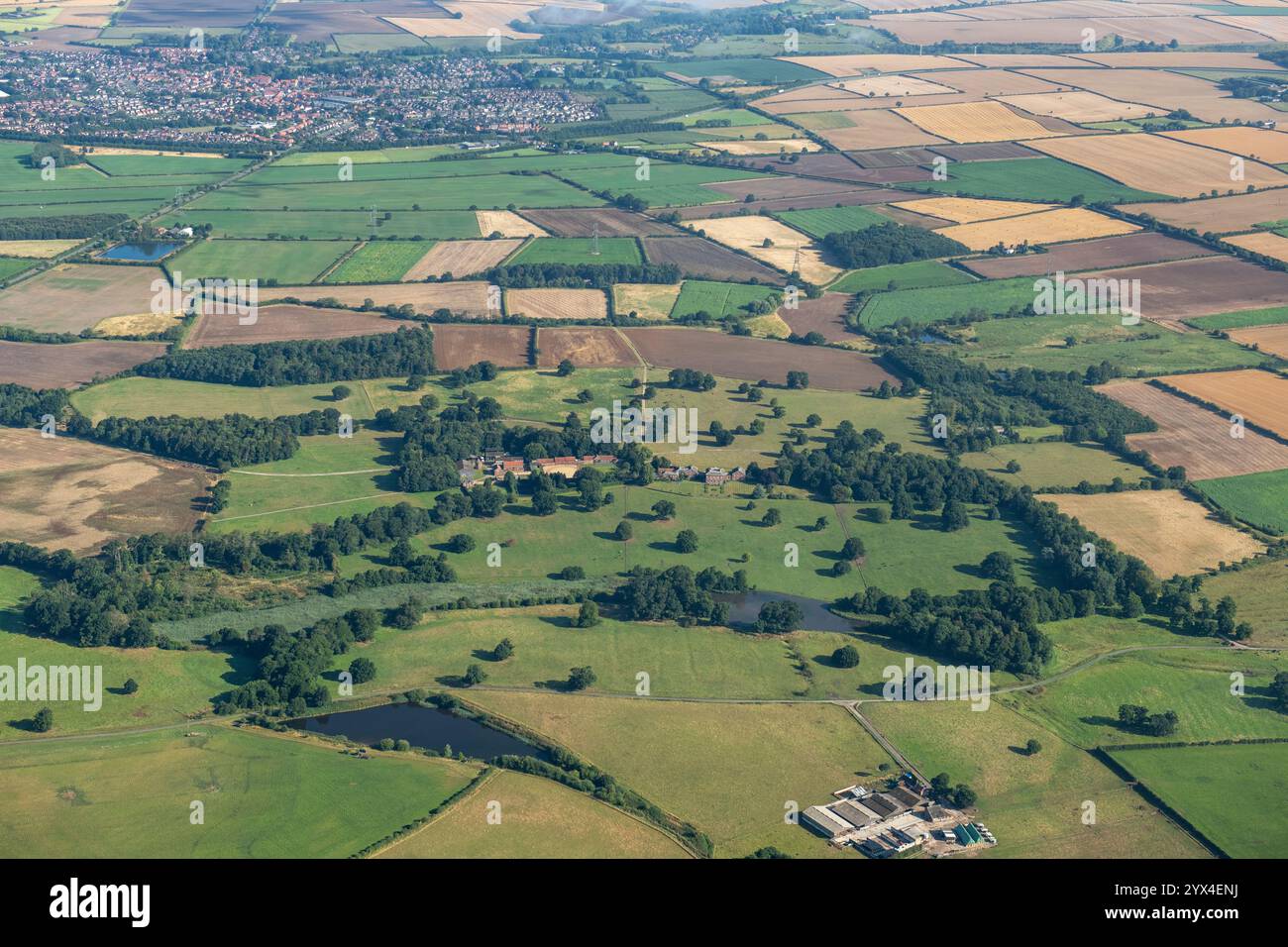 Houghton Hall landscape park, East Riding of Yorkshire, 2024 Stock ...